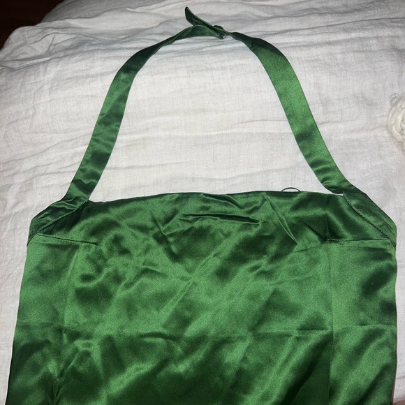 Reformation | Dresses | Nwt Reformation Alli Silk Dress In Palm Green ...